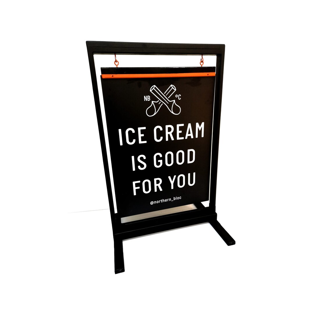 Pavement Sign, Swing Sign, Custom Swing Sign, Outdoor Café Sign, Aboard ...