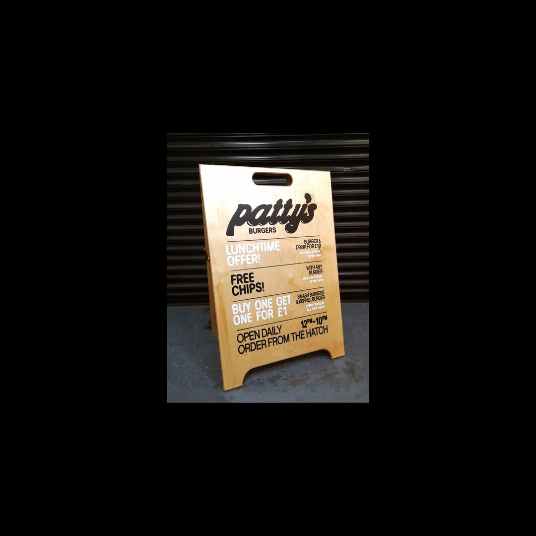Wooden Custom A-frame,pavement Sign , Business Sign, Custom ,event ...