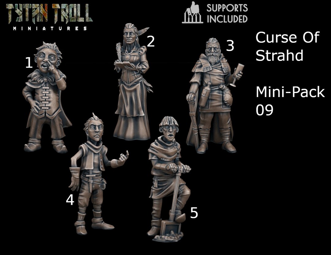 Curse of Strahd Mini 09 by tytantroll Miniatures Printed in Resin Dnd D ...