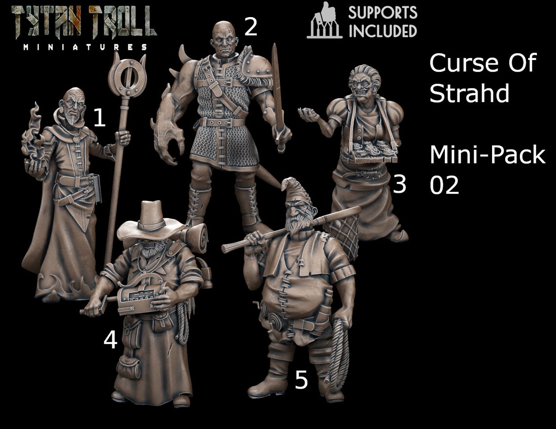 Curse of Strahd Mini 02 - Etsy