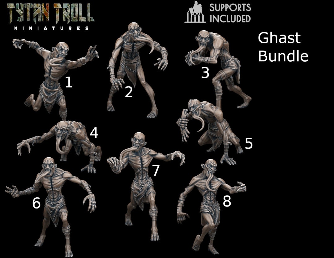 Ghast Bundle by -tytantroll Miniatures- Printed in Resin - Dnd D&D ...