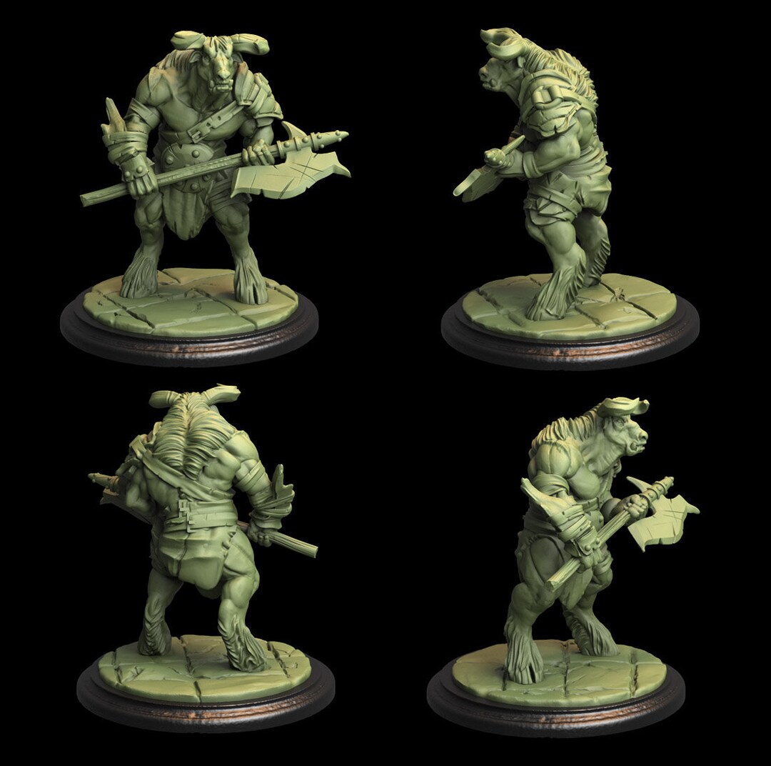 Minotaur Hand Axe by tytantroll Miniatures Printed in Resin Dnd D&D ...