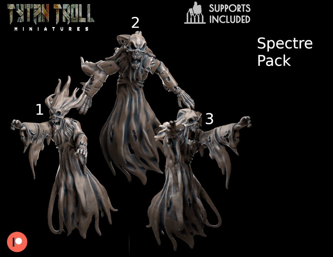 Specter Pack by tytantroll Miniatures Printed in Resin Dnd D&D Tabletop ...