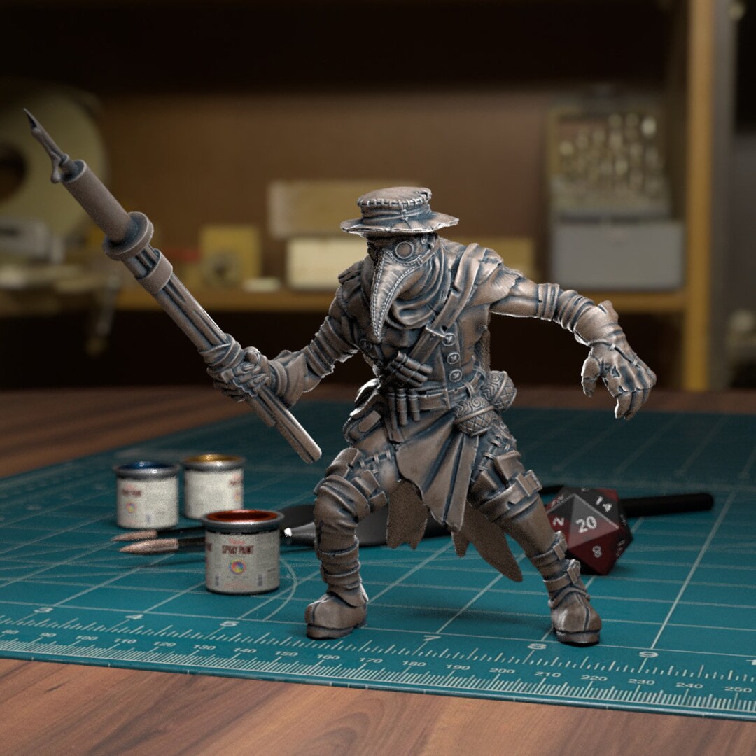 Plague Doctor by -tytantroll Miniatures- Printed in Resin - Dnd D&D ...