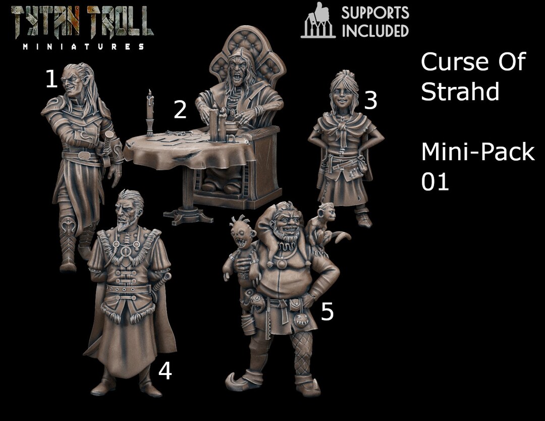 Curse of Strahd Mini 01 by tytantroll Miniatures Printed in Resin Dnd D ...