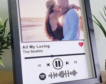 Personalised Spotify Song Frame - Etsy