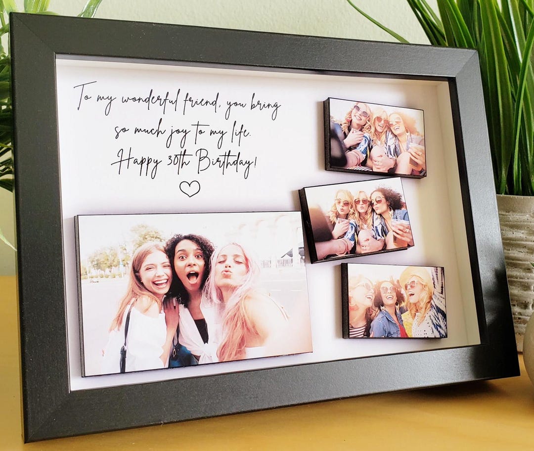 Small Best Friend Birthday Custom Gift Photo Fame, Personalised ...