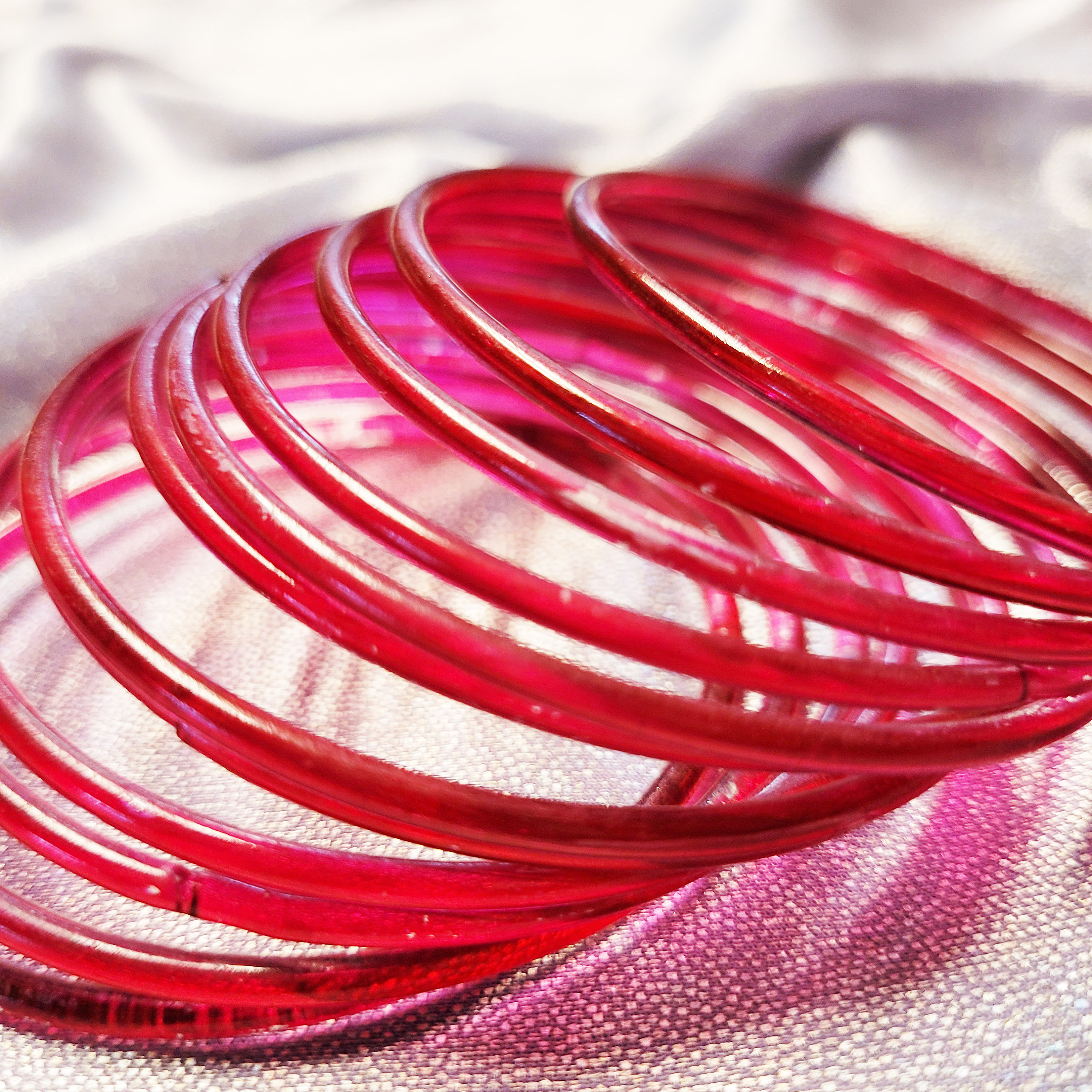 Size 2-10 ML - GLASS Bangles: Plain Transparent Paint Style - 12 Pieces ...