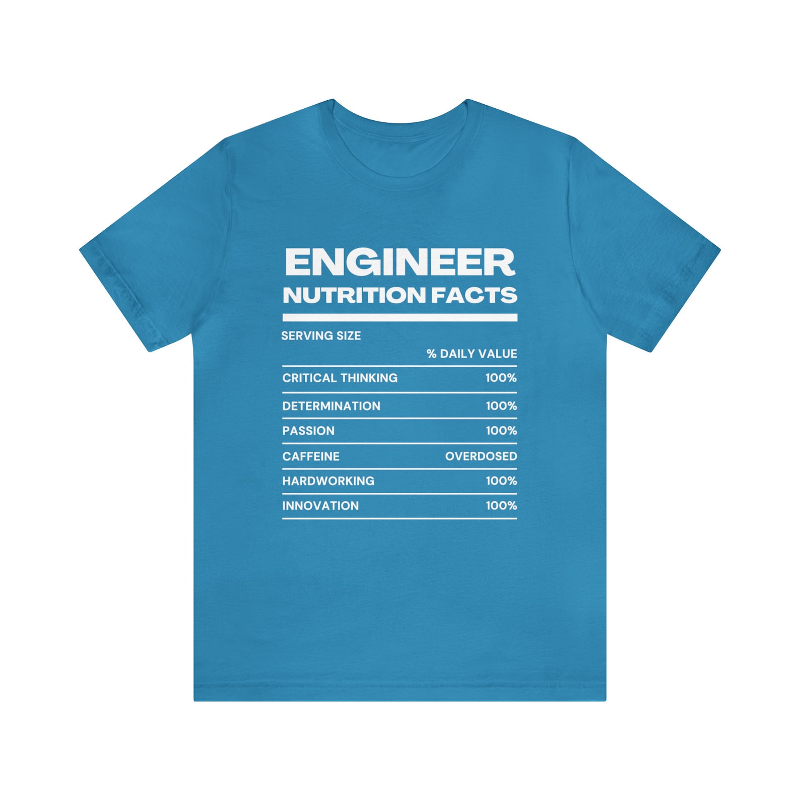Engineer Nutrition Facts Shirt Engineering Gift for Women Engineer Girl ...