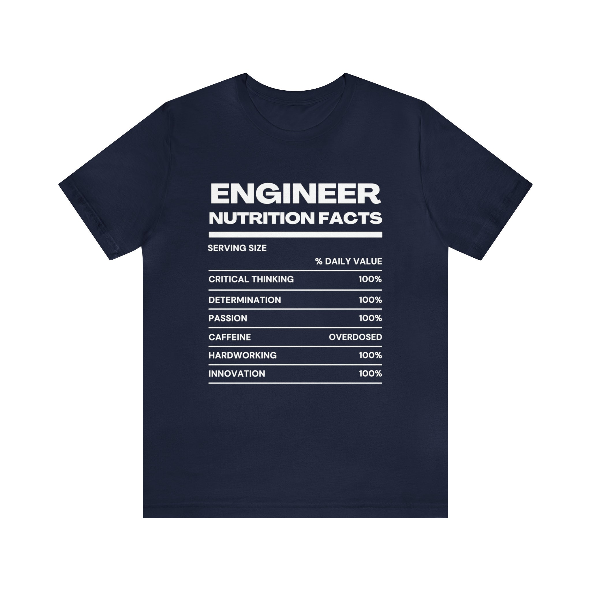 Engineer Nutrition Facts Shirt Engineering Gift for Women Engineer Girl Tee Engineer Graduation ...