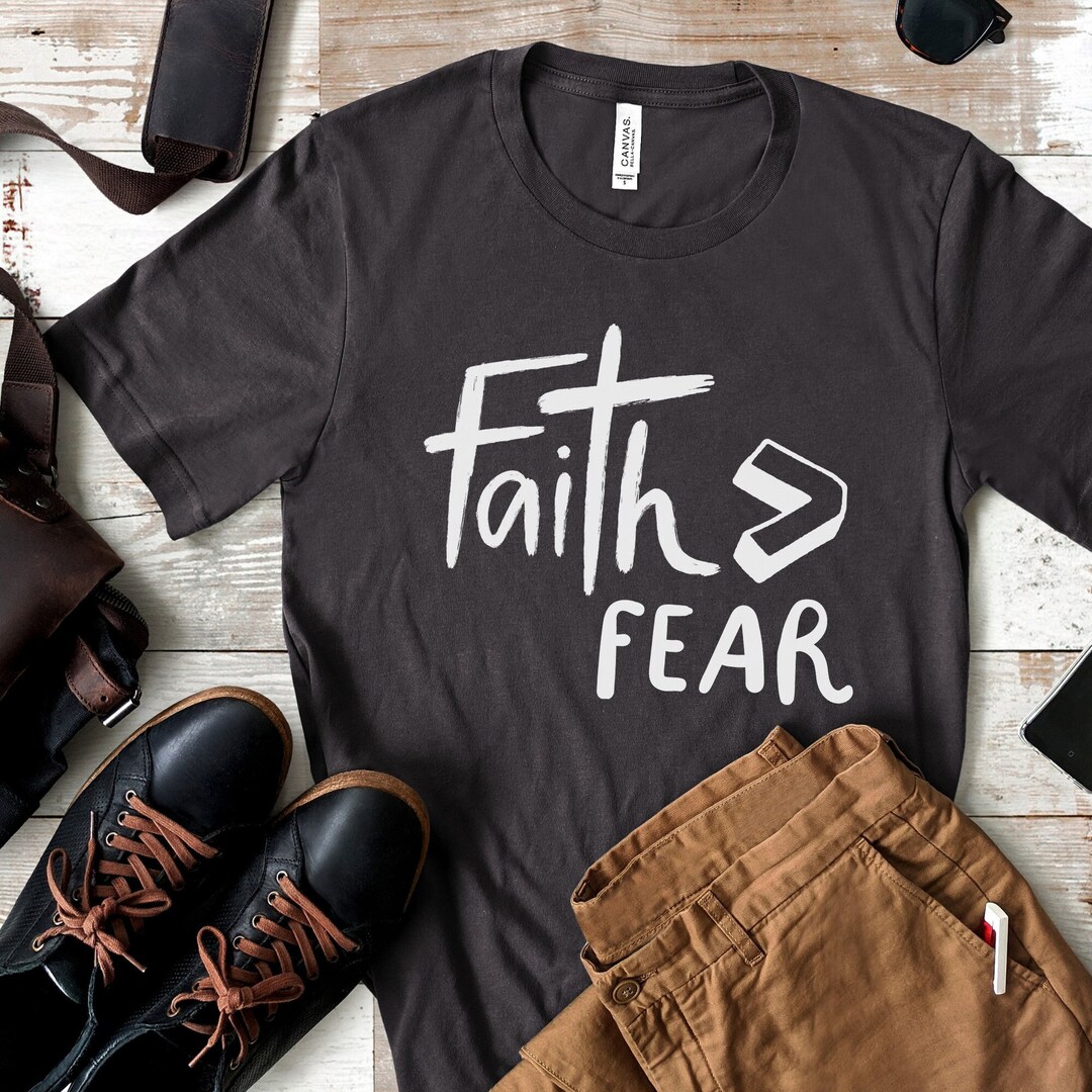 Faith Over Fear Shirt, Christian Shirt, Love Jesus T-shirt, Christian ...