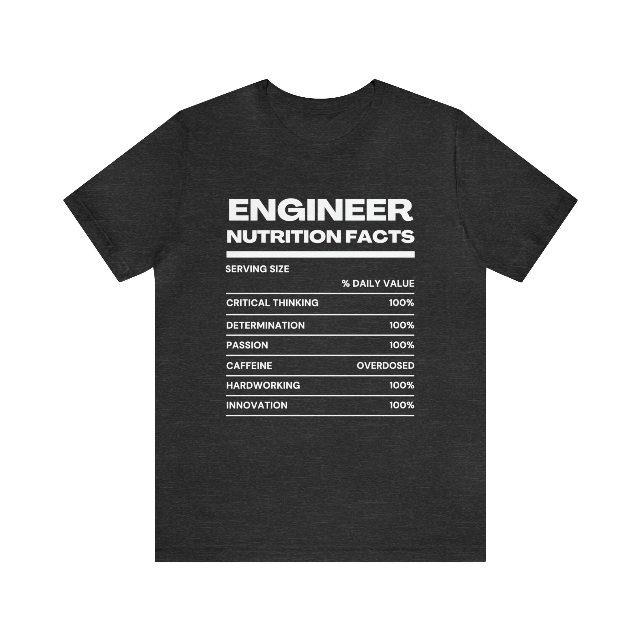 Engineer Nutrition Facts Shirt Engineering Gift for Women Engineer Girl Tee Engineer Graduation ...