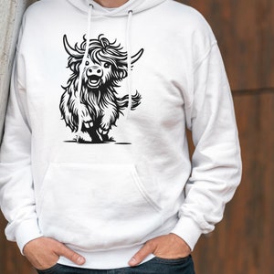 Dancing Highland Cow Bundle Svg, Cute Highland Cow Design, Farm Animal ...