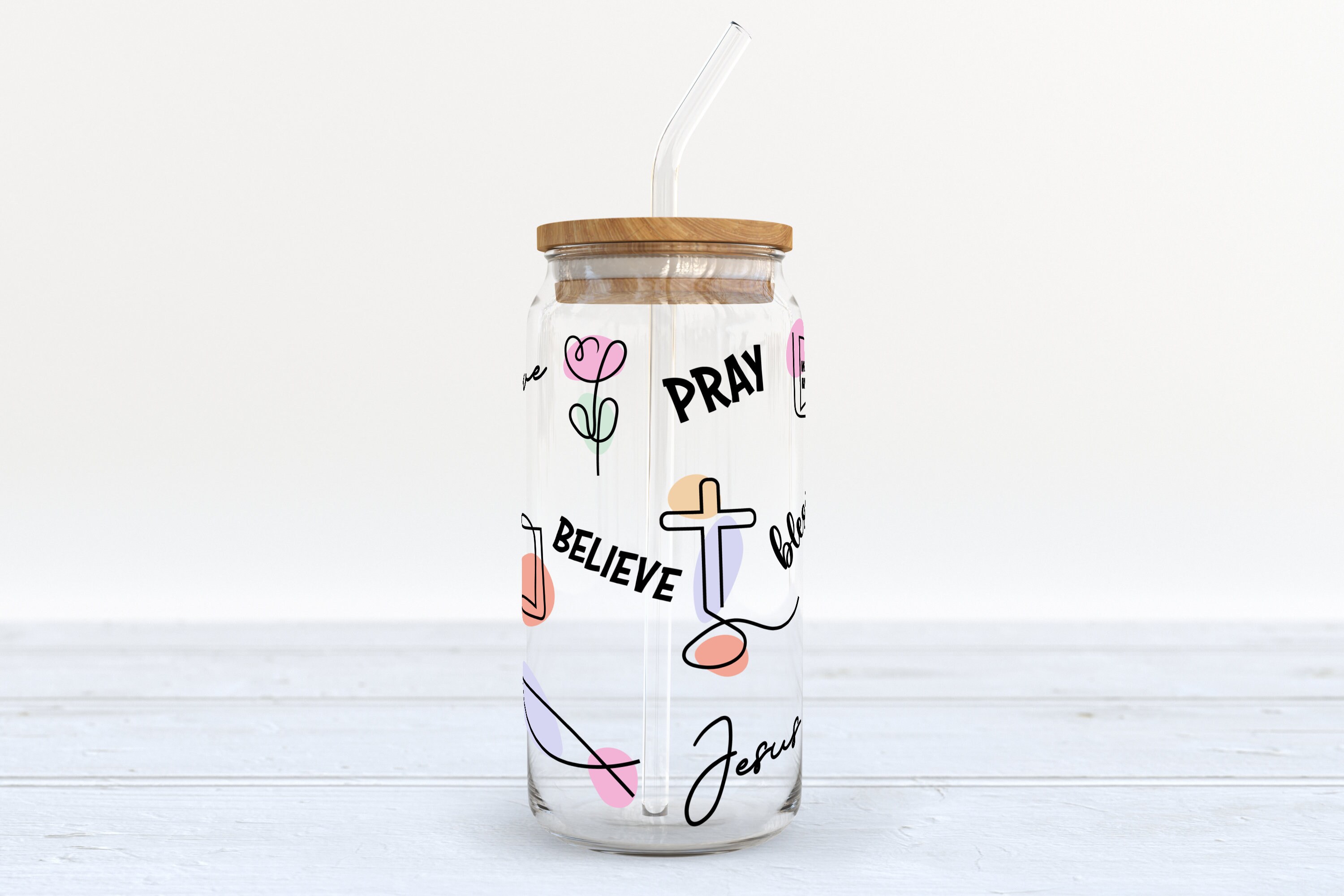 Jesus Love SVG Wrap Inspirational 20 Oz Libbey Can Glass Svg - Etsy