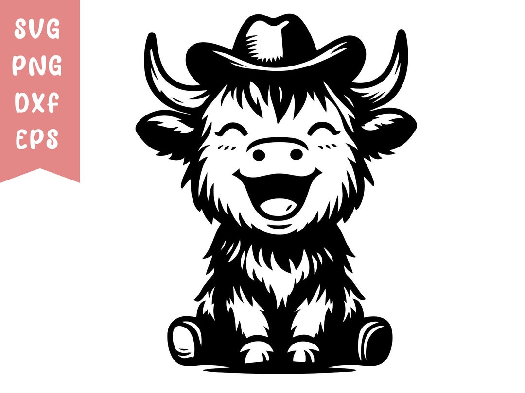 Happy Baby Cow SVG, Cow Sublimation PNG, Laughing Calf, Farm Life SVG ...