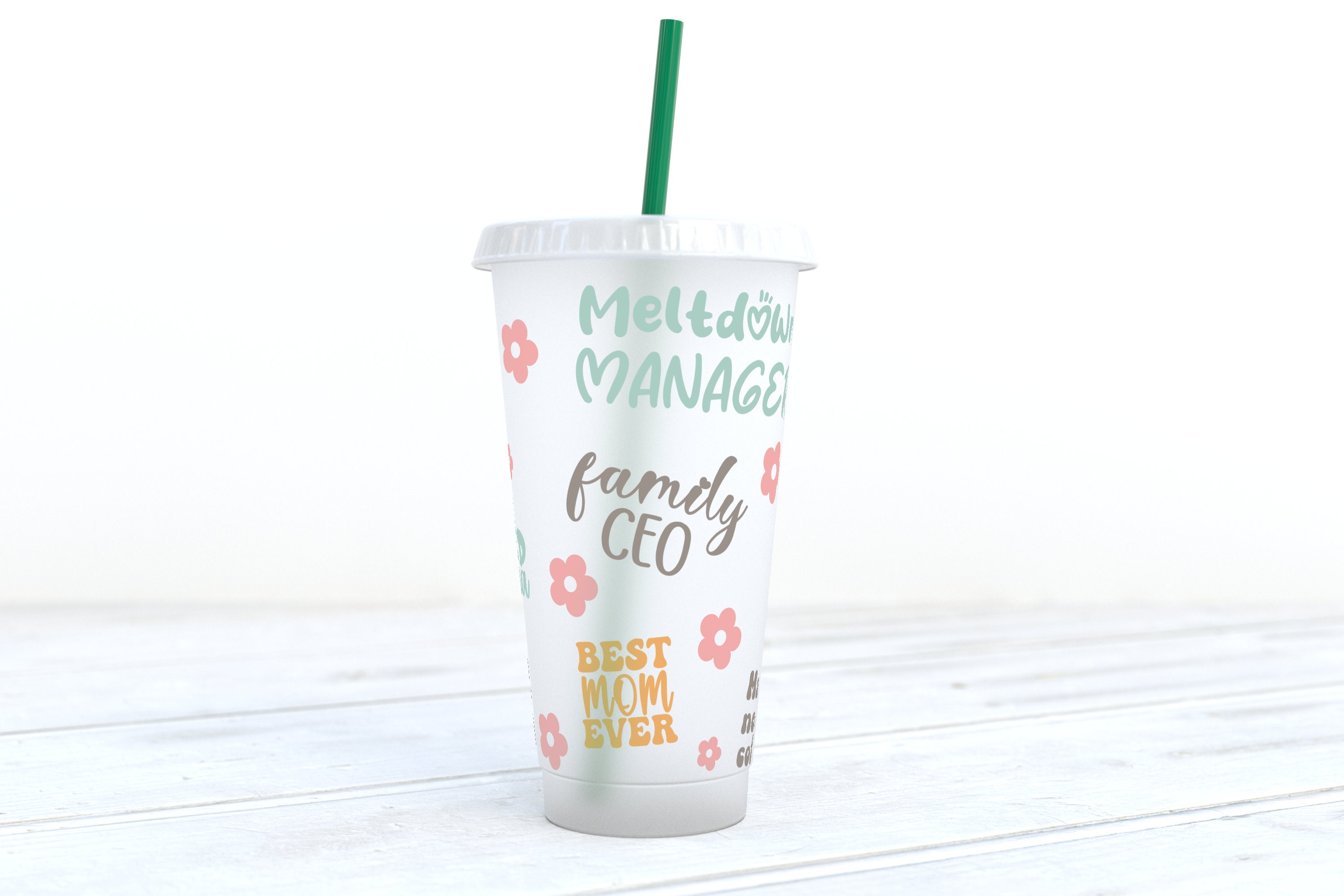 Mama Life Quote SVG Cold Cup 24 Oz Wrap, Mom No Hole Cold Cup ...