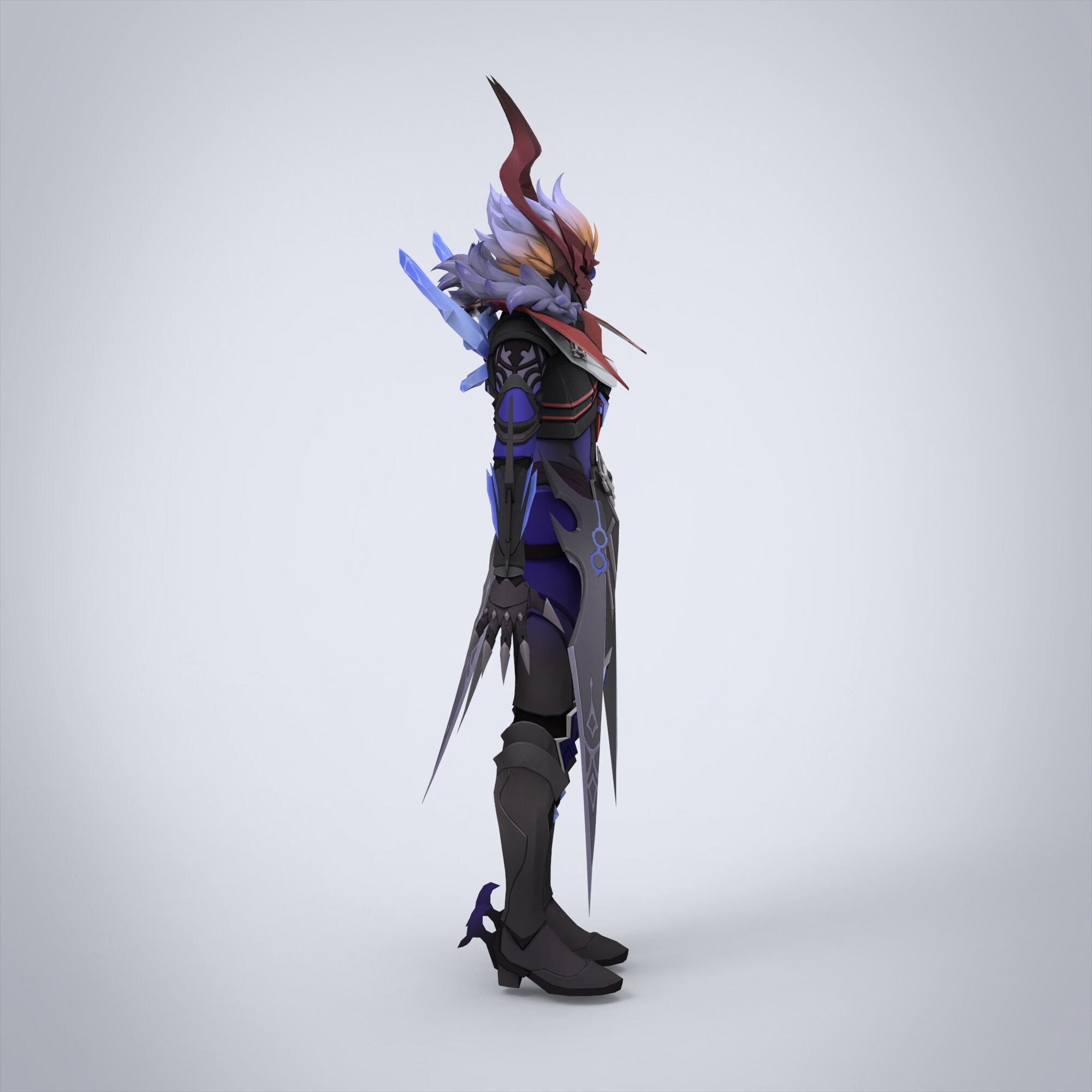 Tartaglia Full Wearable Armor With Mask and Weapon Template for EVA ...