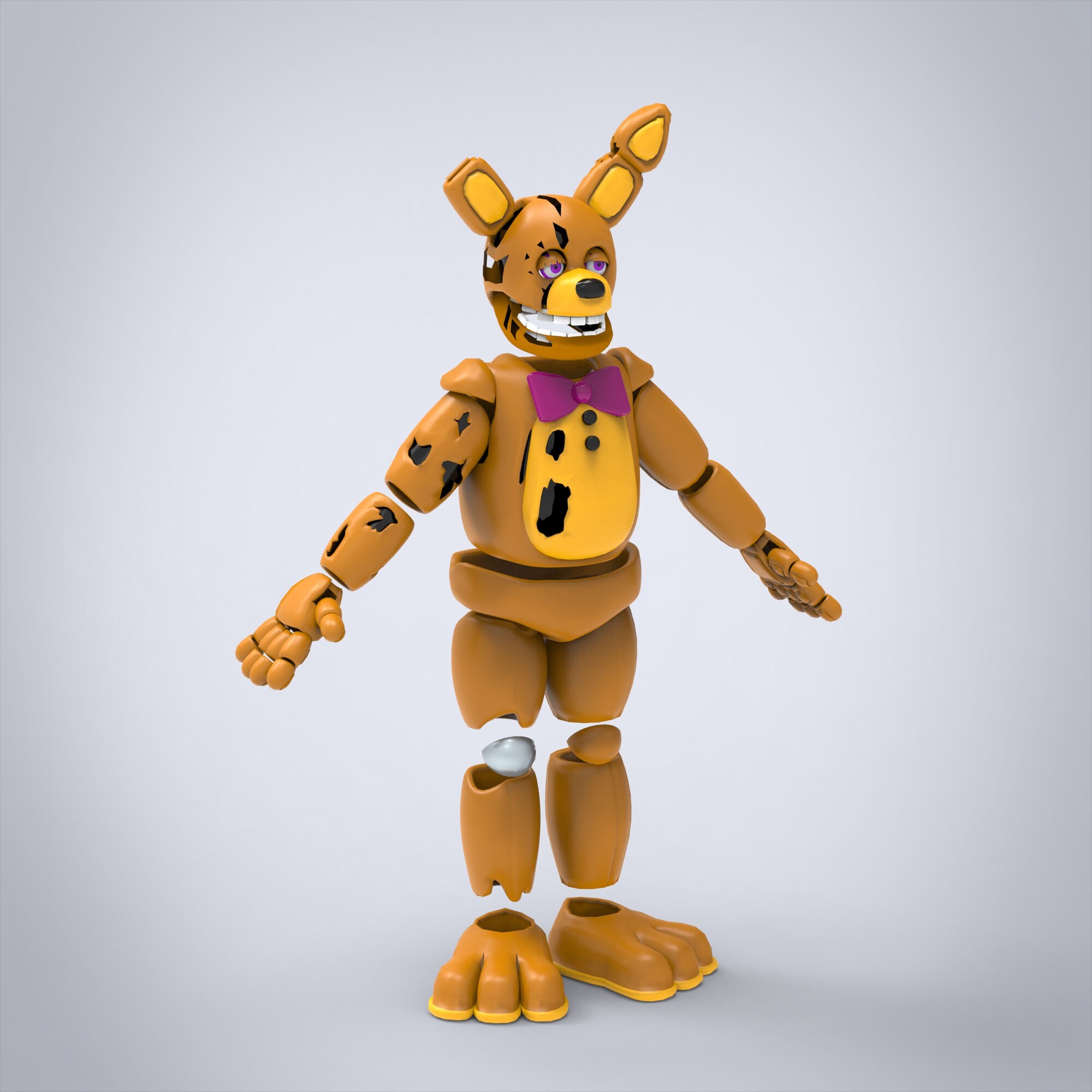 Spring Bonnie Withered Movie Version Full Wearable Body Parts With Head ...