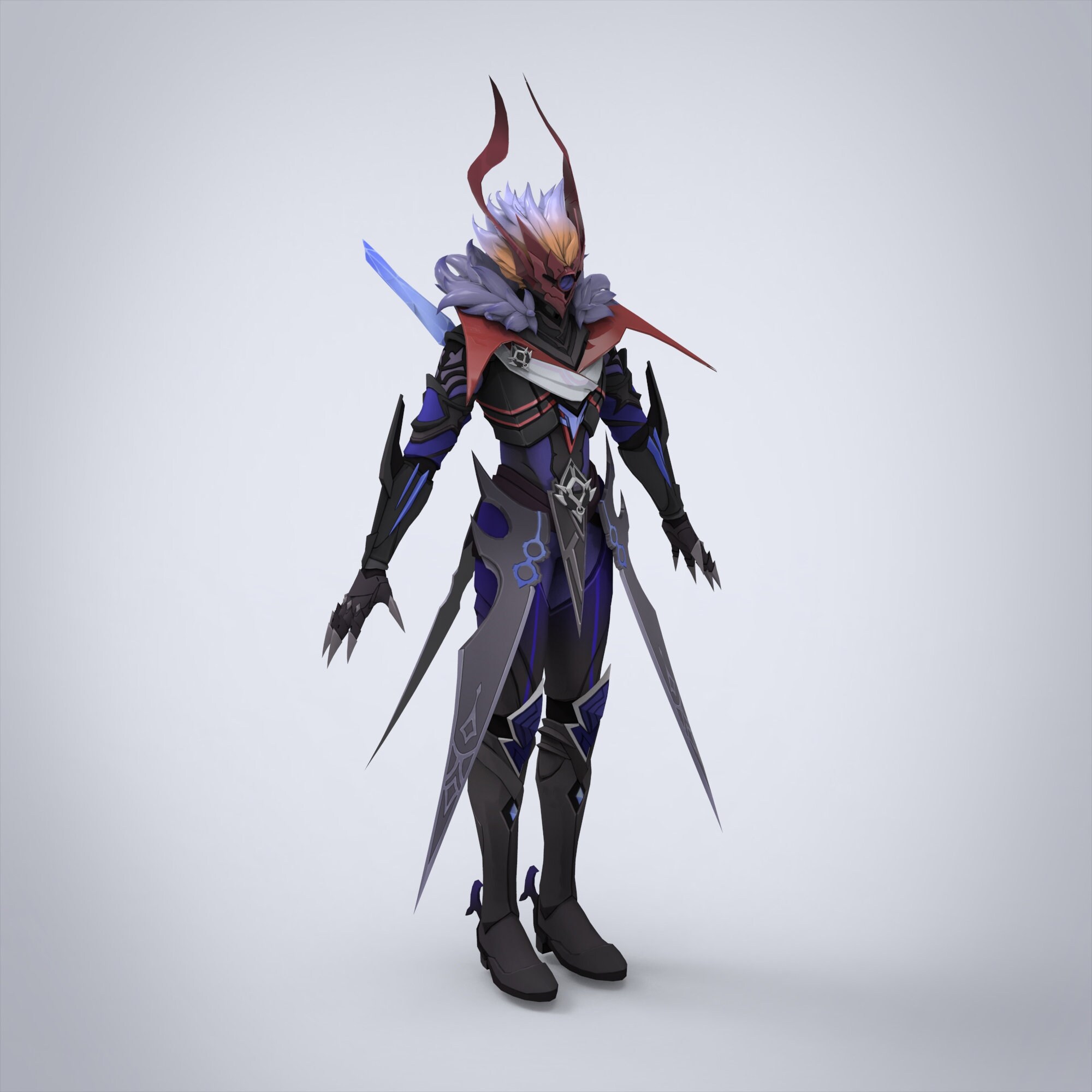 Tartaglia Full Wearable Armor With Mask and Weapon Template for EVA ...