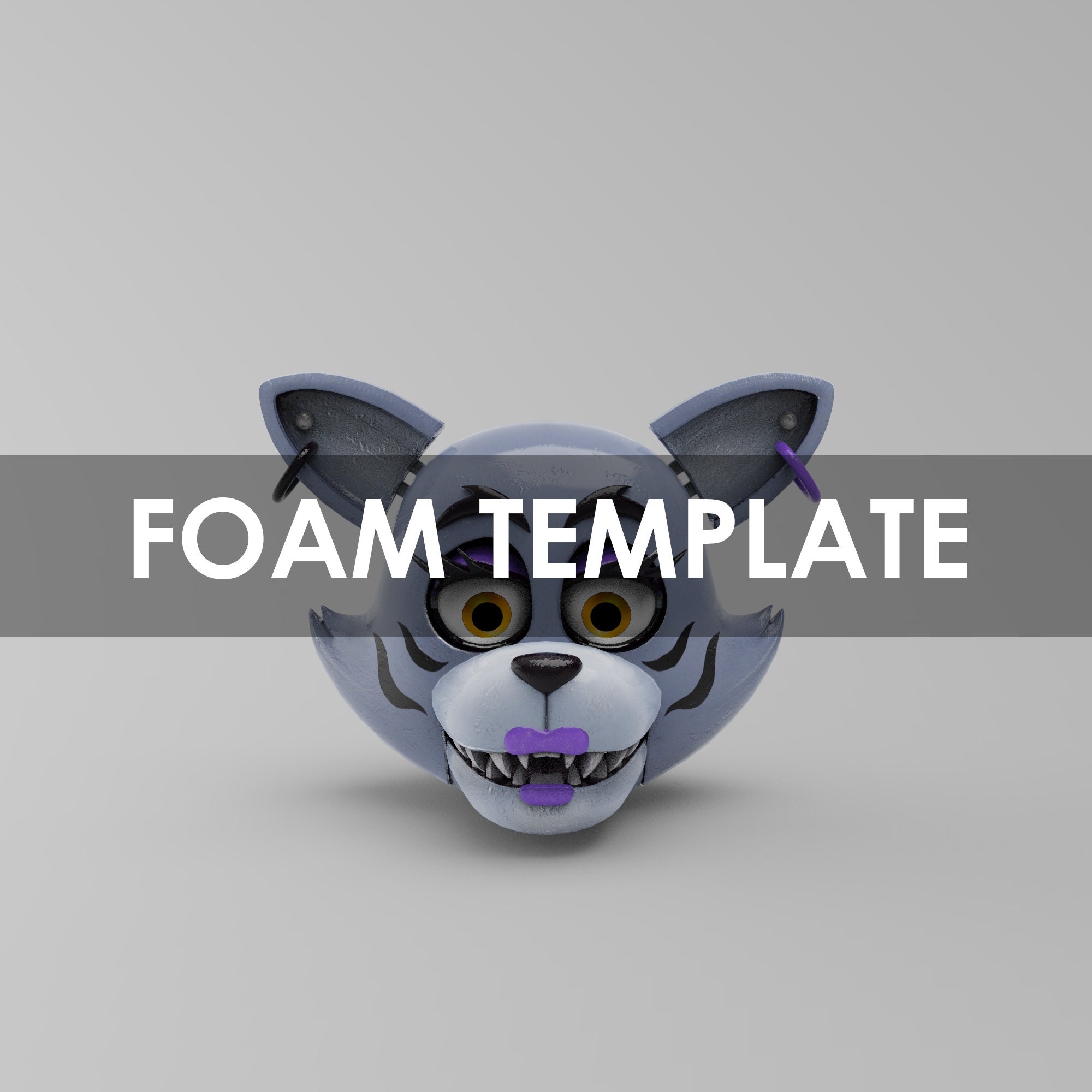 Roxy Furry Full Wearable Head Template for EVA Foam PDO/PDF - Etsy