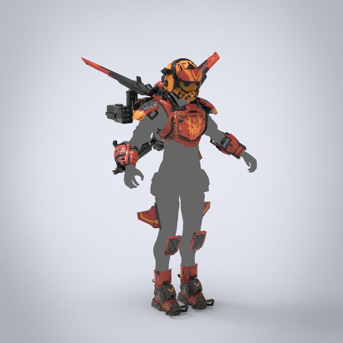 Valkyrie Birthright Full Wearable Armor With Helmet Template for EVA ...