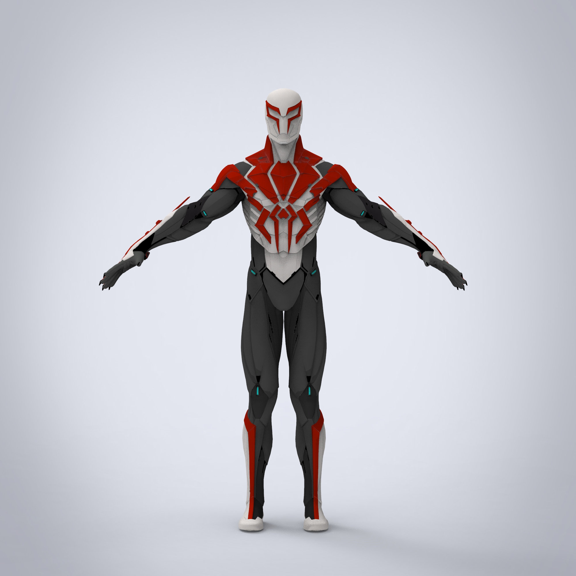 Iron Spider 2099 Full Wearable Armor With Helmet Template for - Etsy