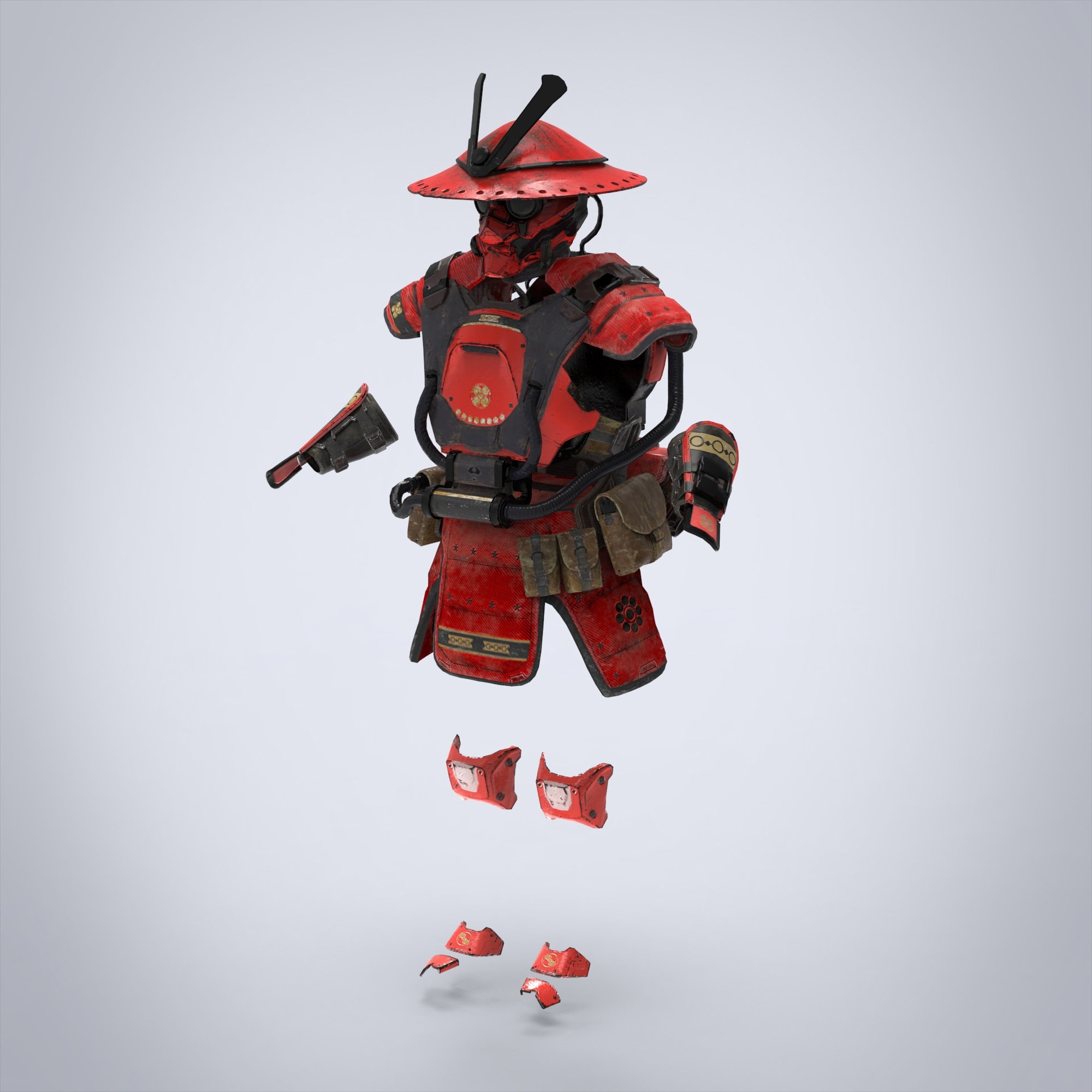 Bloodhound Samurai Royal Guard Full Wearable Armor With Helmet Template ...