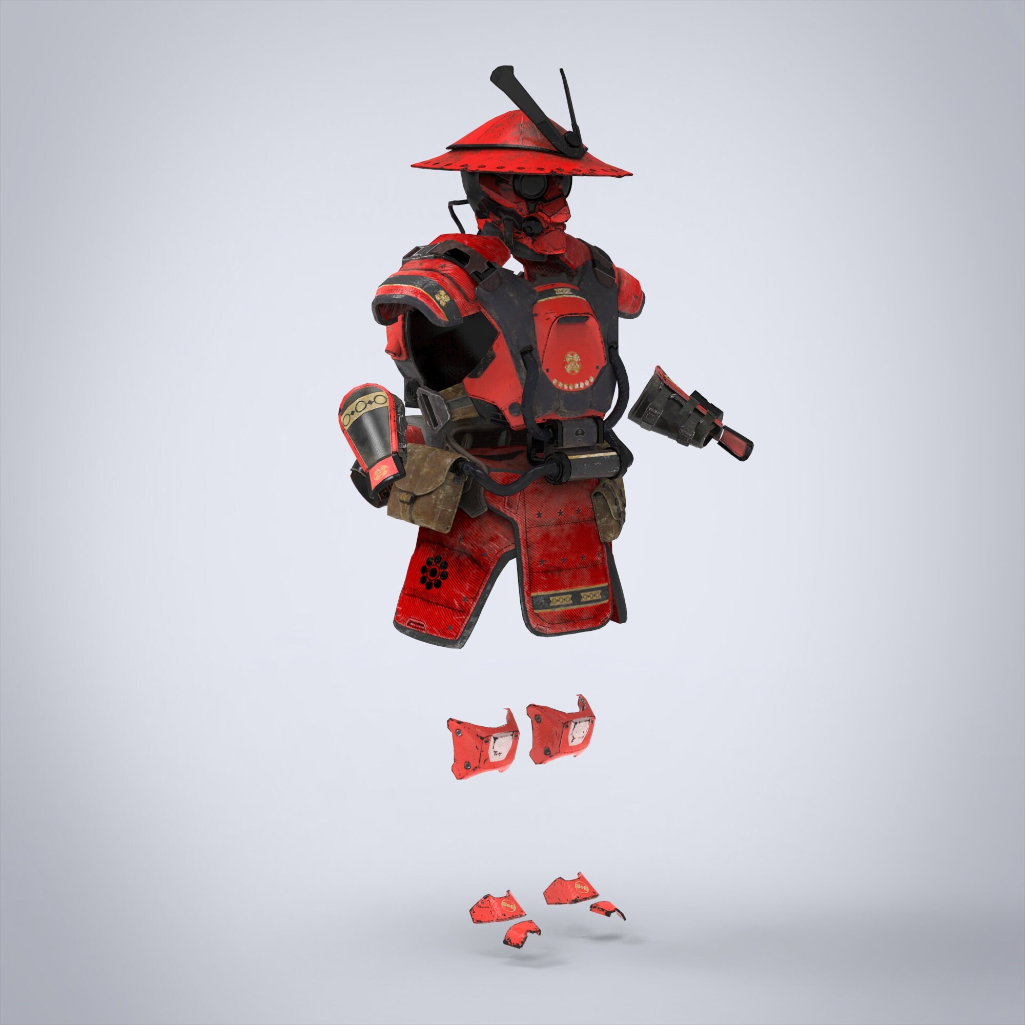 Bloodhound Samurai Royal Guard Full Wearable Armor With Helmet Template ...