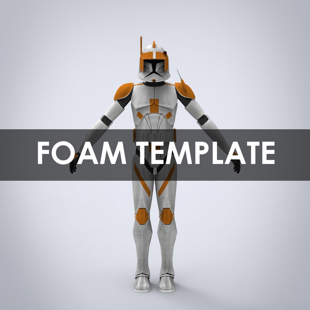 Commander Cody Phase 1 Full Wearable Armor With Helmet Template For Eva