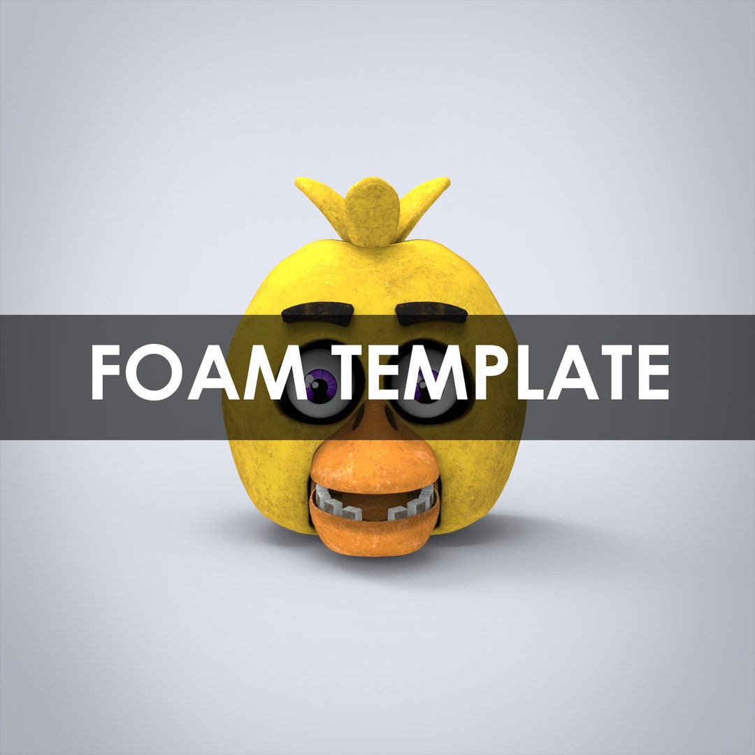 Chica Furry Full Wearable Head Template for EVA Foam (PDO/PDF) - Etsy