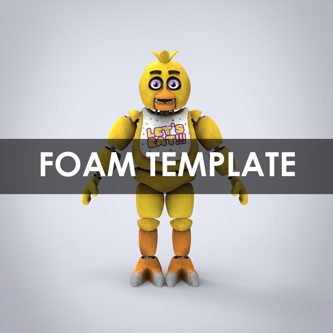 Chica Furry Full Wearable Body Parts With Head Template for EVA Foam ...