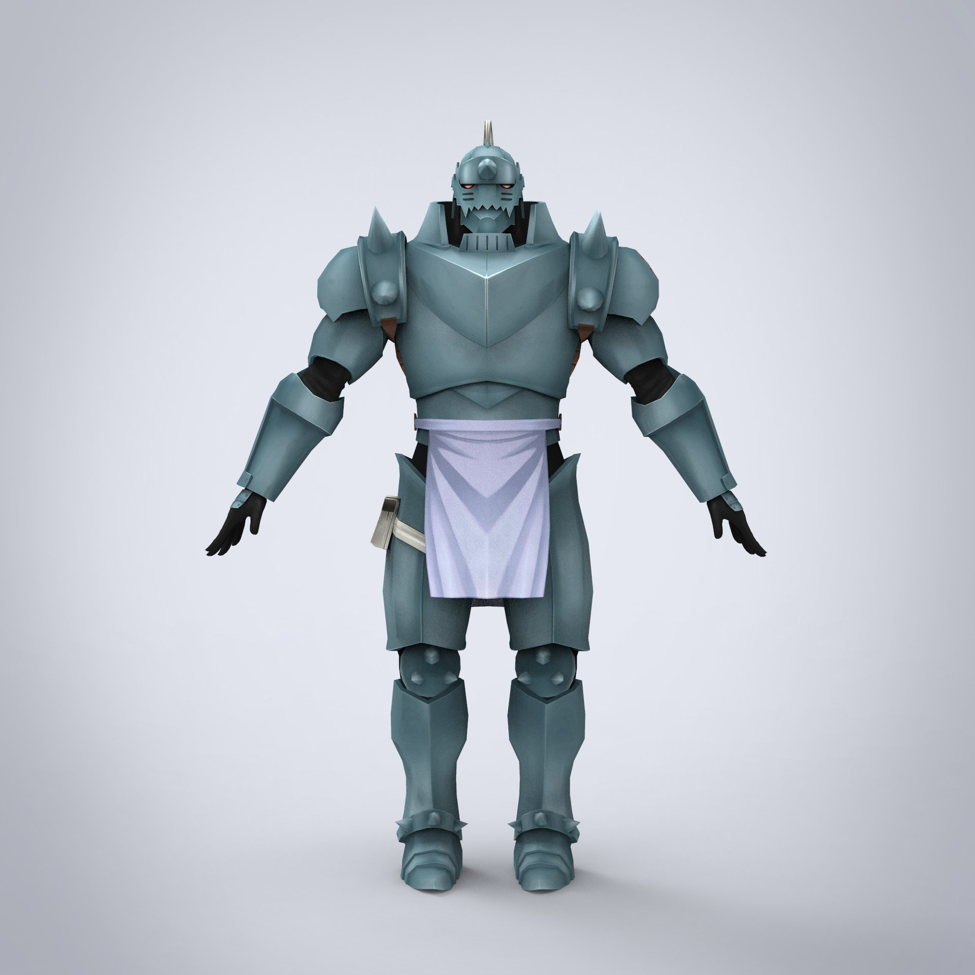 Alphonce Elric Fullmetal Full Wearable Armor With Helmet Template for ...