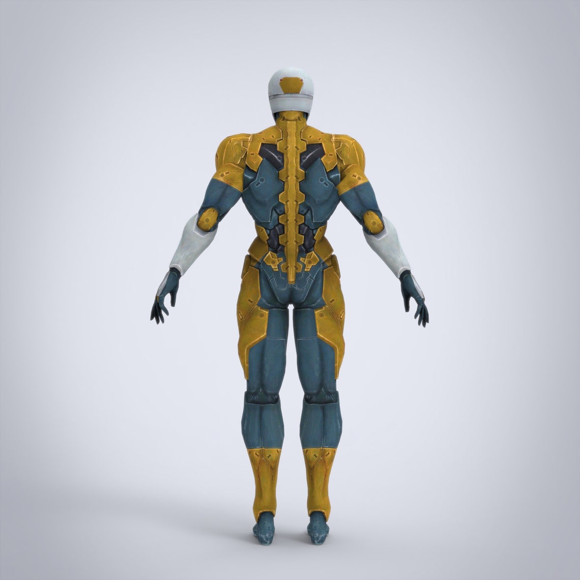 Grey Fox Metal Gear Full Wearable Armor With Helmet Template for EVA ...