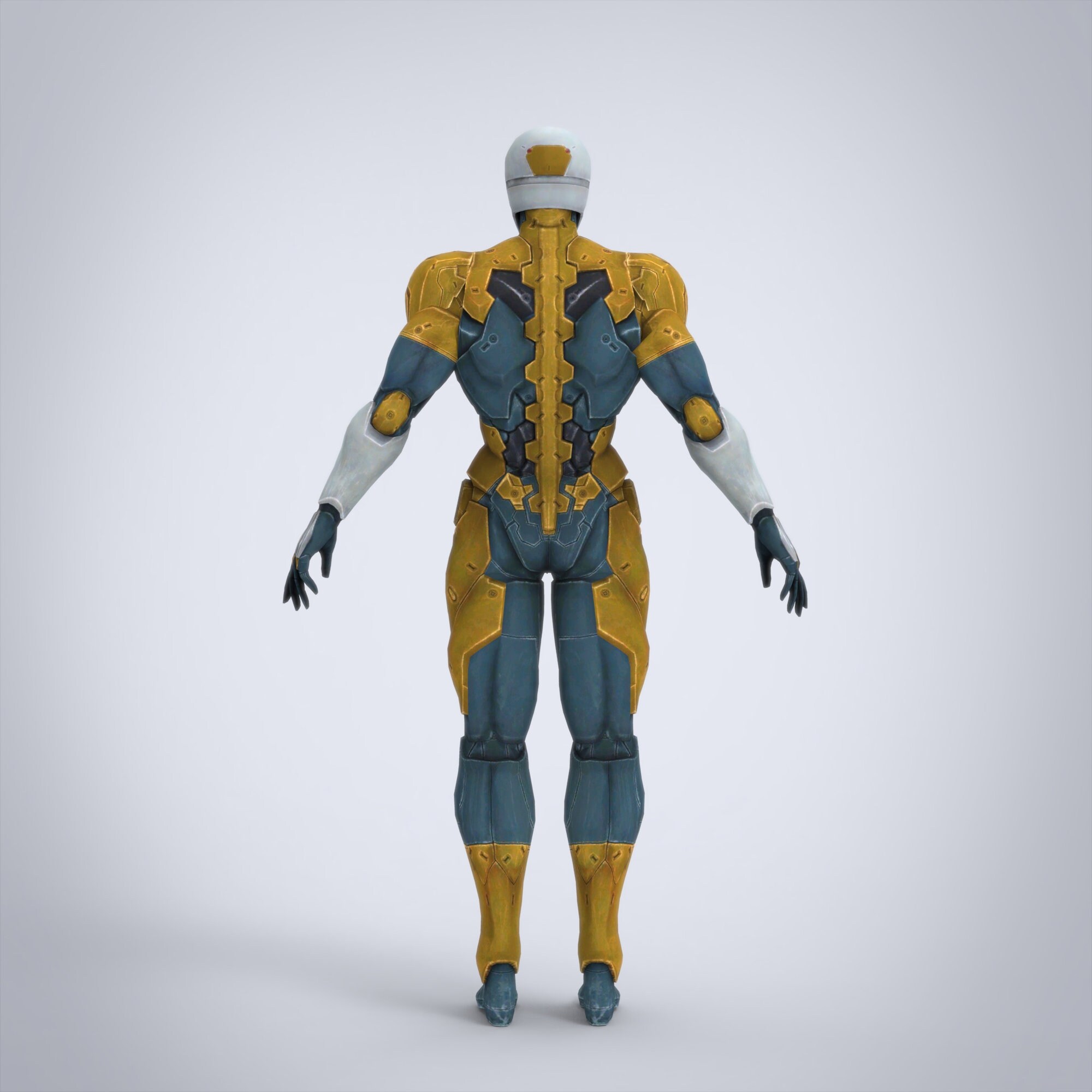 Grey Fox Metal Gear Full Wearable Armor With Helmet Template for EVA ...