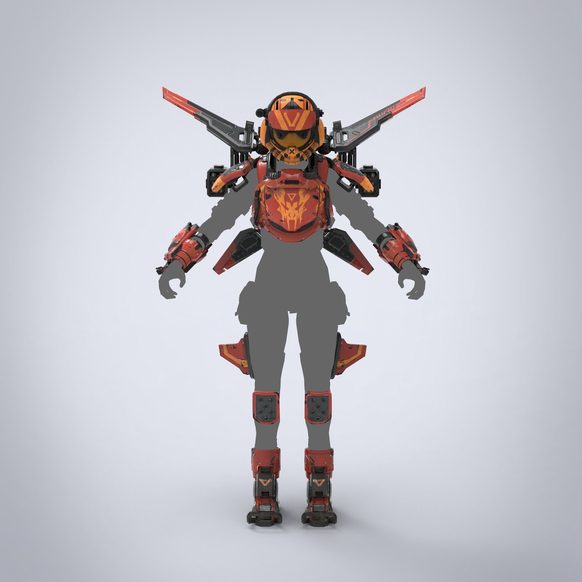 Valkyrie Birthright Full Wearable Armor With Helmet Template for EVA ...