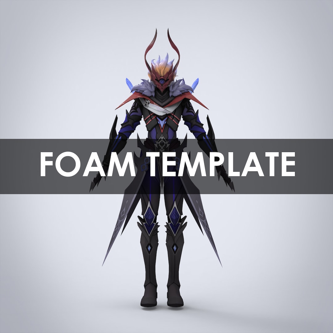 Tartaglia Full Wearable Armor With Mask and Weapon Template for EVA ...