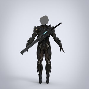 Raiden Metal Gear Full Wearable Armor With Helmet and Sword Template ...