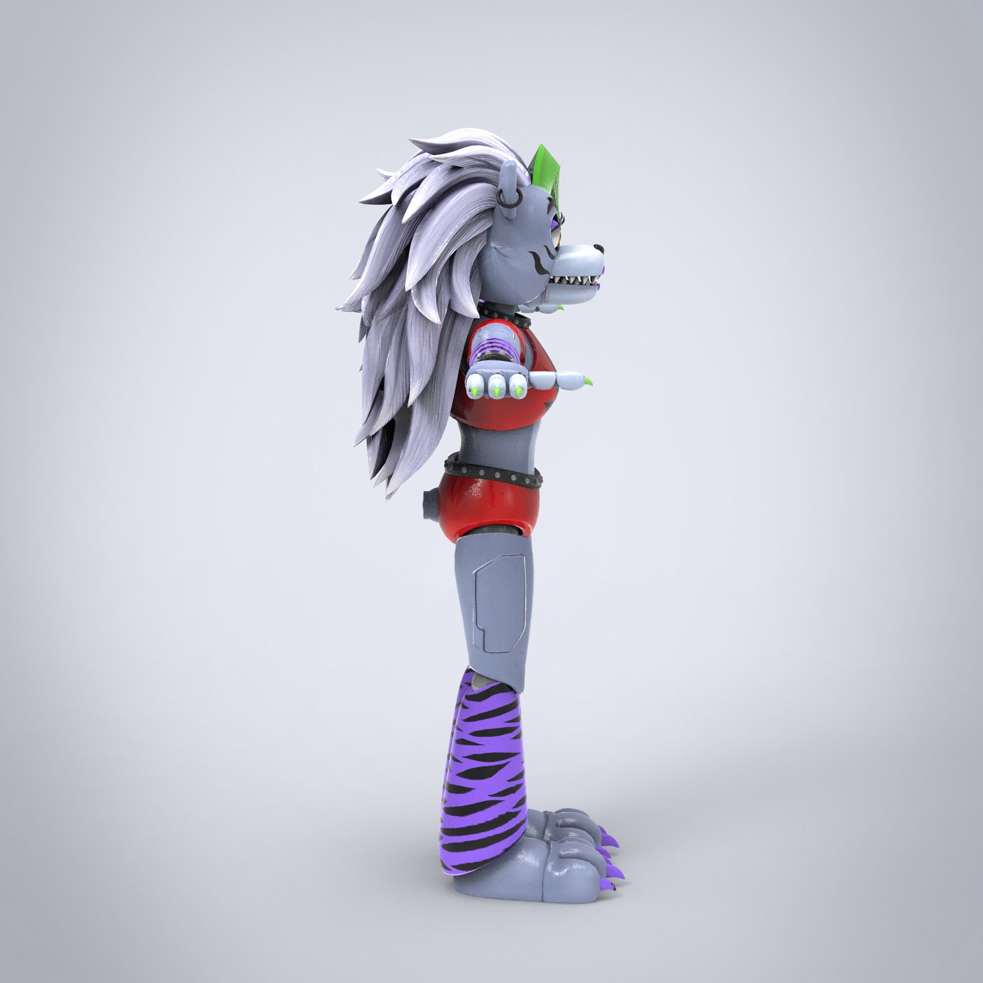 Roxy Furry Full Wearable Body Parts With Head Template for EVA Foam ...