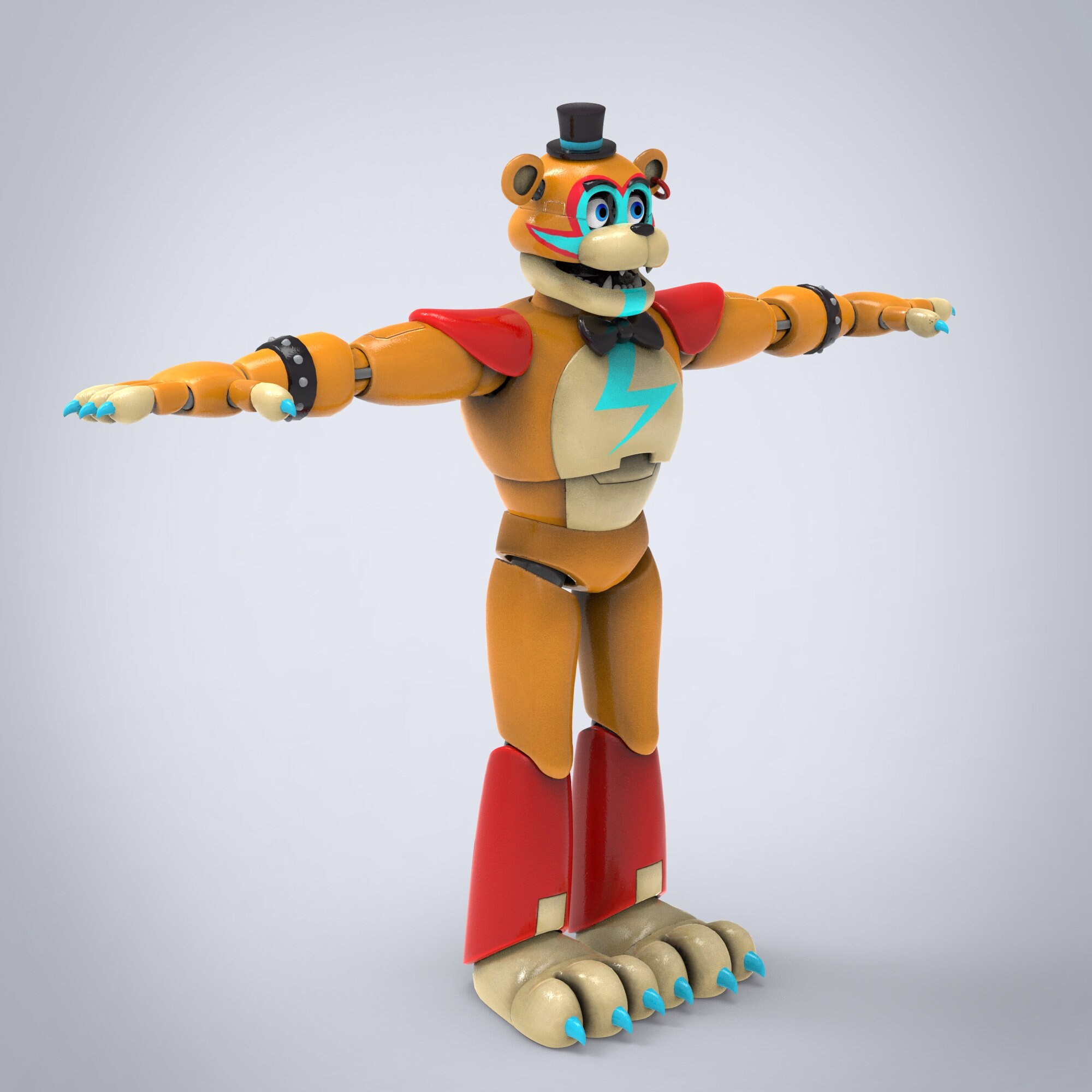 Freddy Furry Full Wearable Body Parts With Head Template for EVA Foam ...