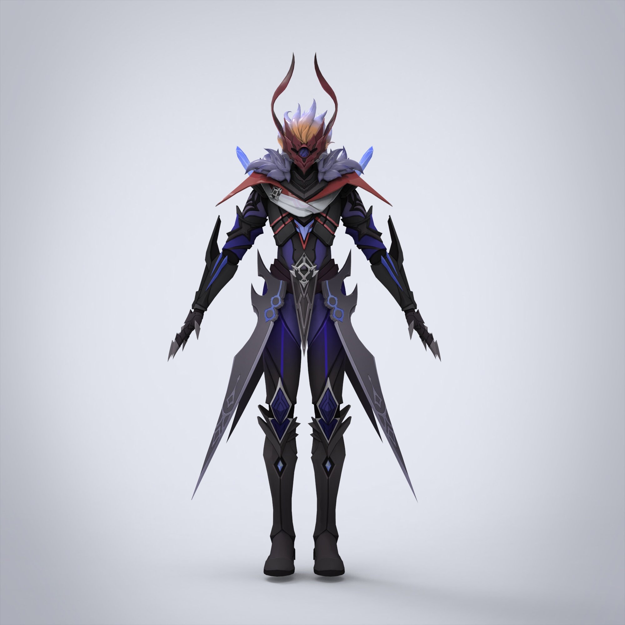 Tartaglia Full Wearable Armor With Mask and Weapon Template for EVA ...