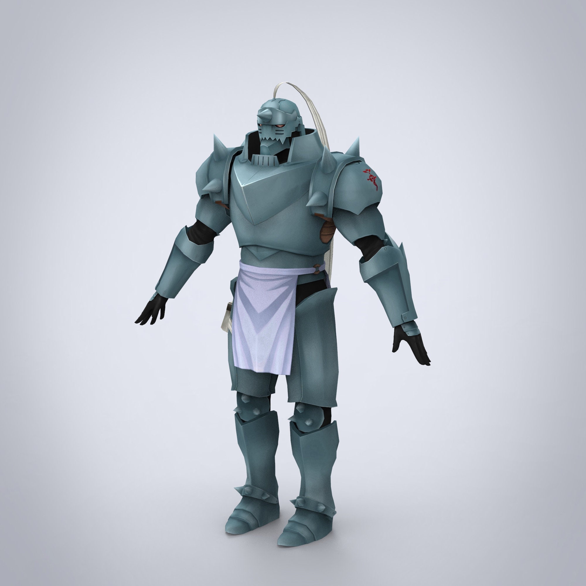Alphonce Elric Fullmetal Full Wearable Armor With Helmet Template for ...