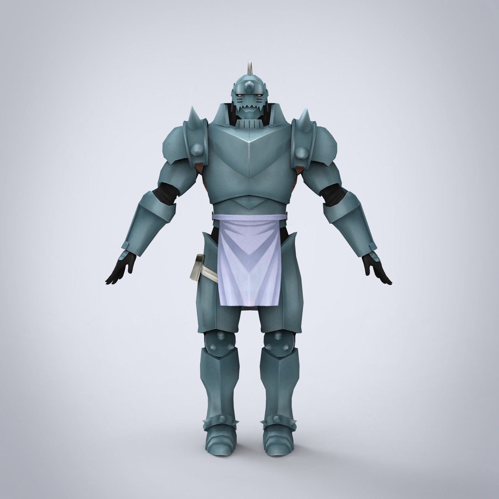 Alphonce Elric Fullmetal Full Wearable Armor With Helmet Template for ...