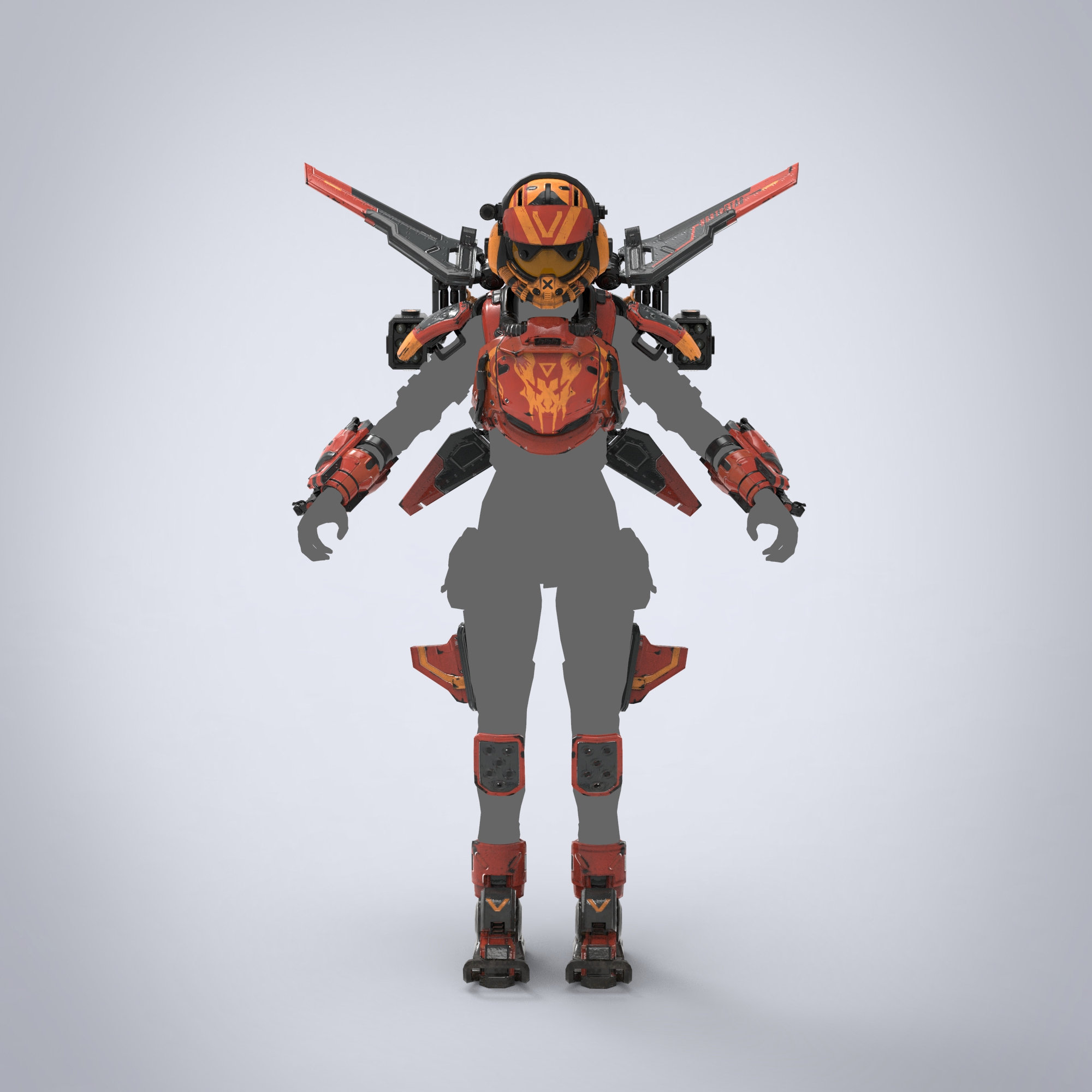Valkyrie Birthright Full Wearable Armor With Helmet Template for EVA ...