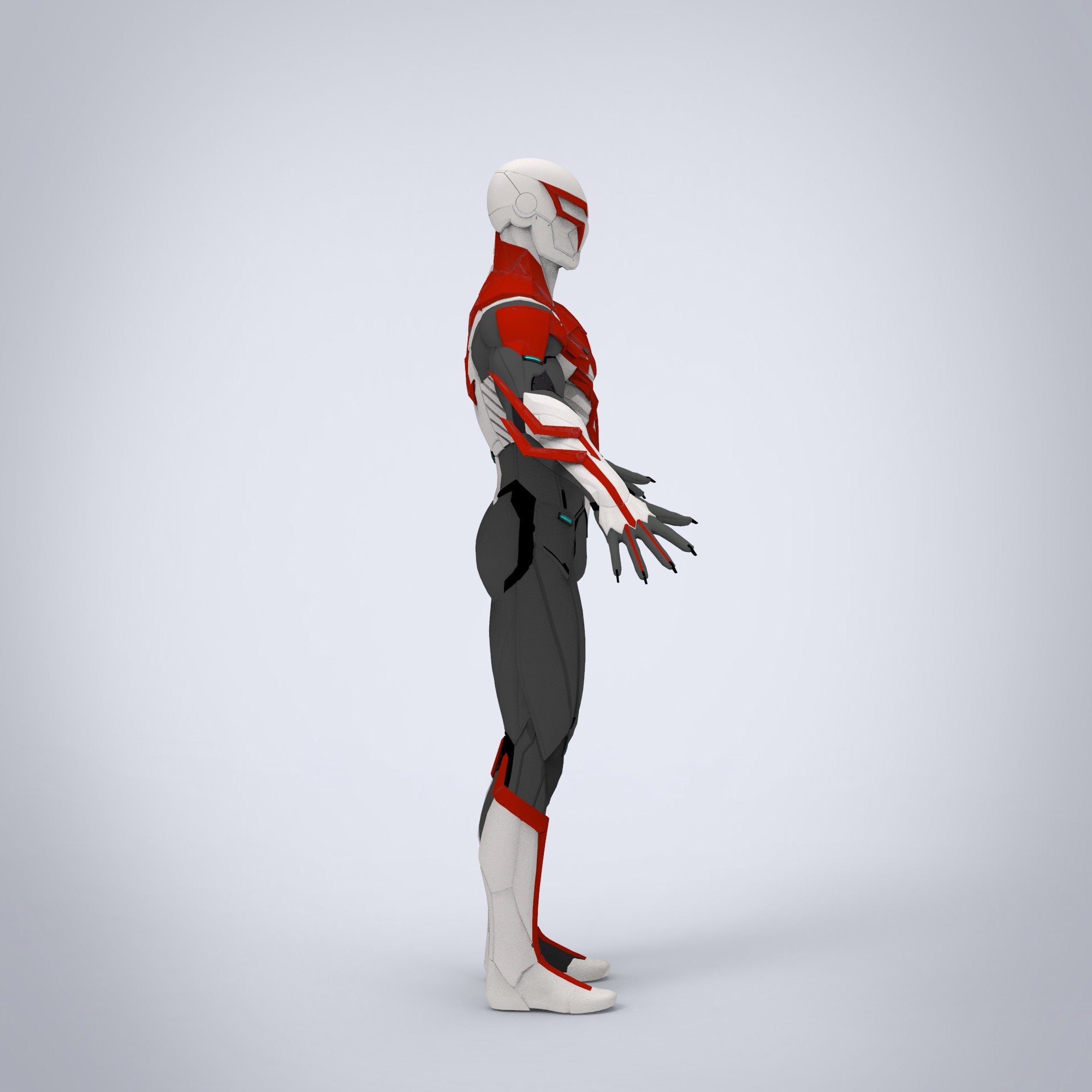 Iron Spider 2099 Full Wearable Armor With Helmet Template for - Etsy