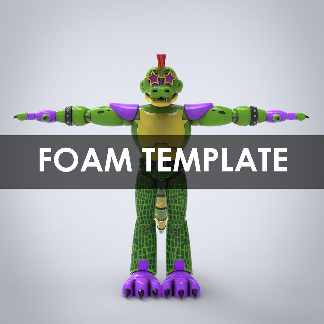 Gator Furry Full Wearable Body Parts With Head Template for EVA Foam ...