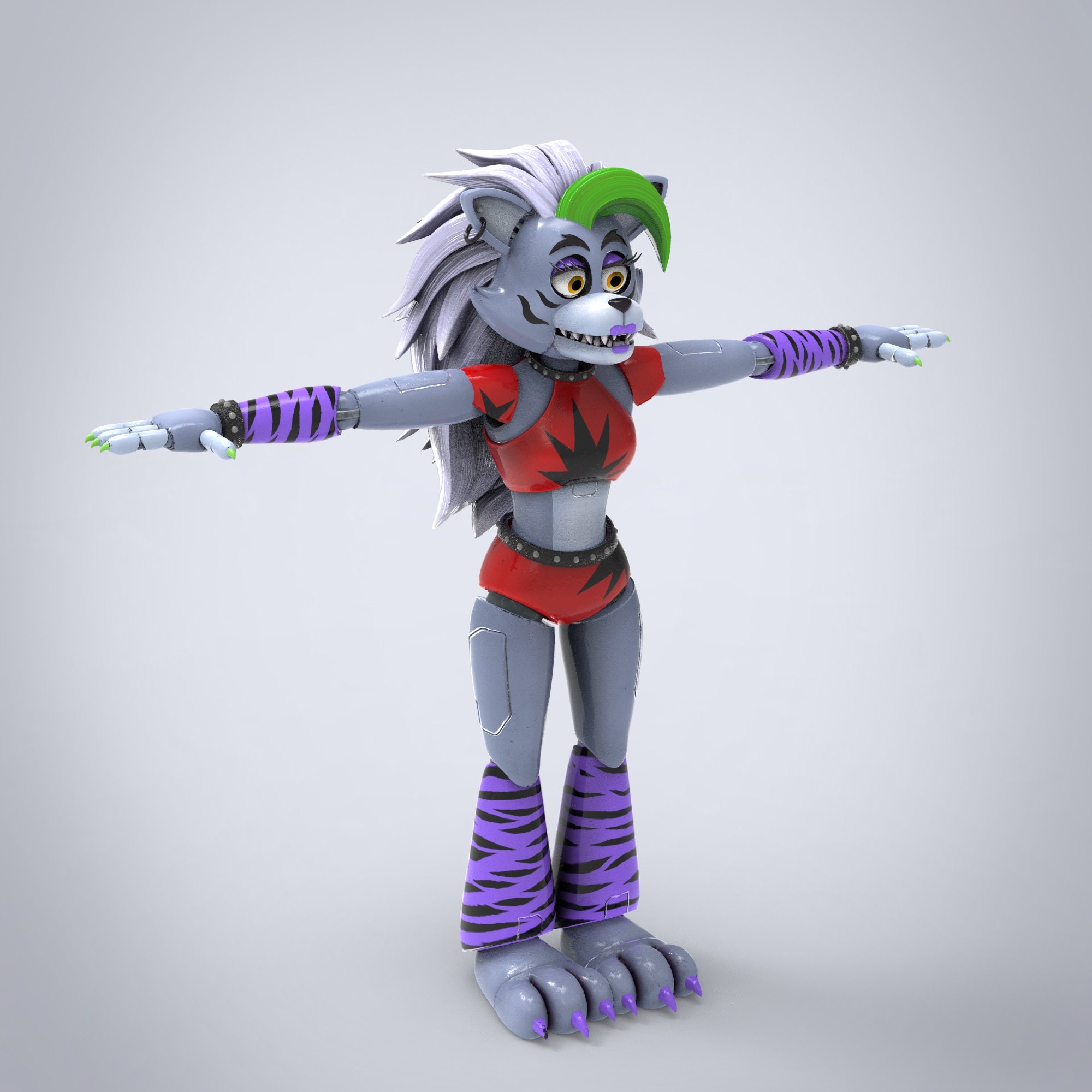 Roxy Furry Full Wearable Body Parts With Head Template for EVA Foam ...