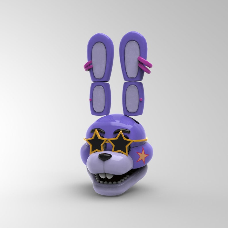 Bonnie Furry Full Wearable Head Template for EVA Foam (PDO/PDF) - Etsy
