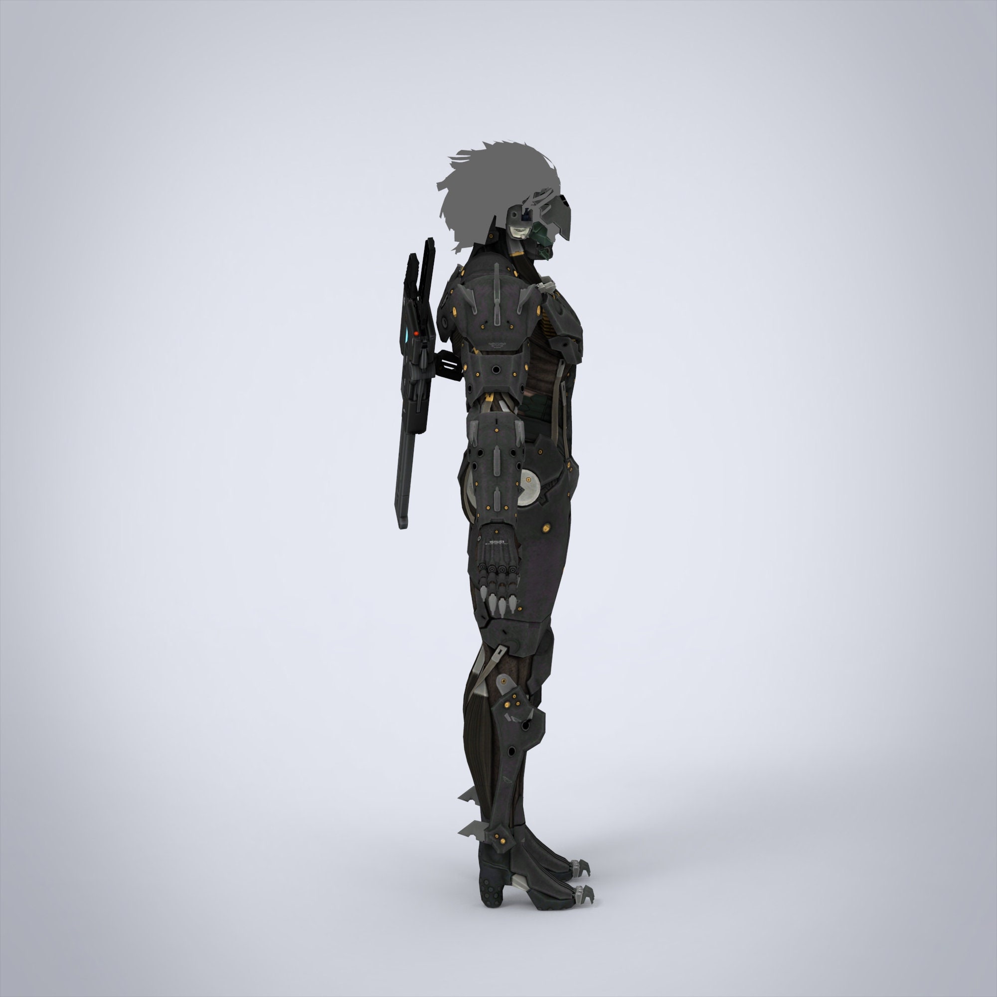 Raiden Metal Gear Full Wearable Armor With Helmet and Sword Template ...