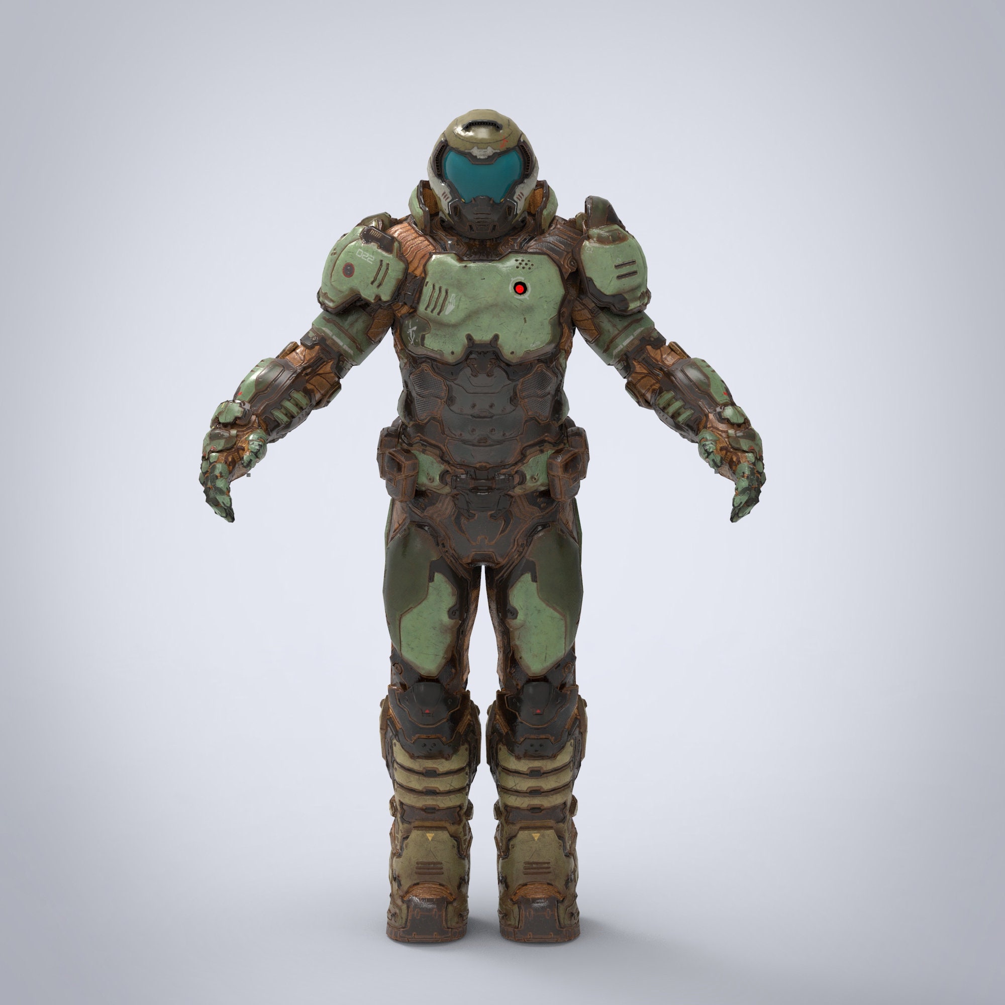 Doomguy 2016 Full Wearable Armor With Helmet Template for EVA - Etsy