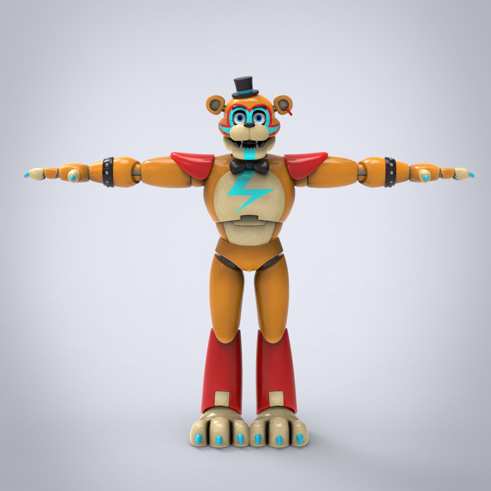 Freddy Furry Full Wearable Body Parts With Head Template for EVA Foam ...